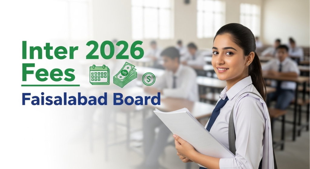 Inter First Annual Examination 2026 Admission Form Fee Schedule ...